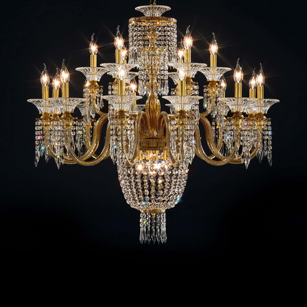 LEO-CC-0053 - 22 Light Empire Crystal Chandelier - Leo Light Lighting