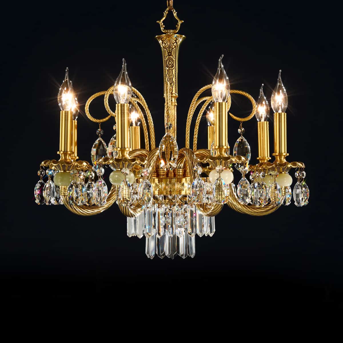 LEO-CC-0055 - 8 Light Crystal Chandelier - Leo Light Lighting