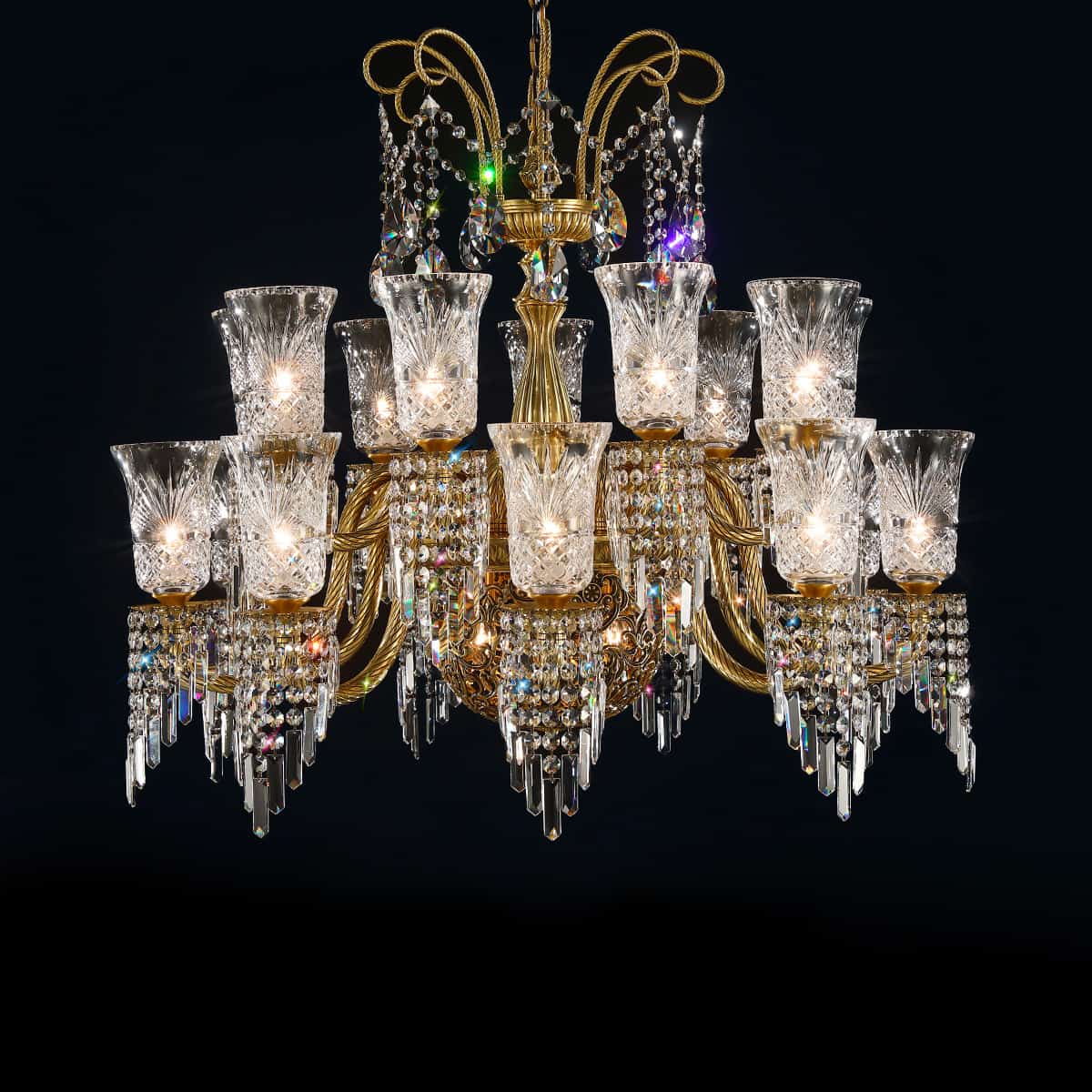 LEO-CC-0045 - 22 Light Empire ASFOUR Crystal Chandelier - Leo Light ...