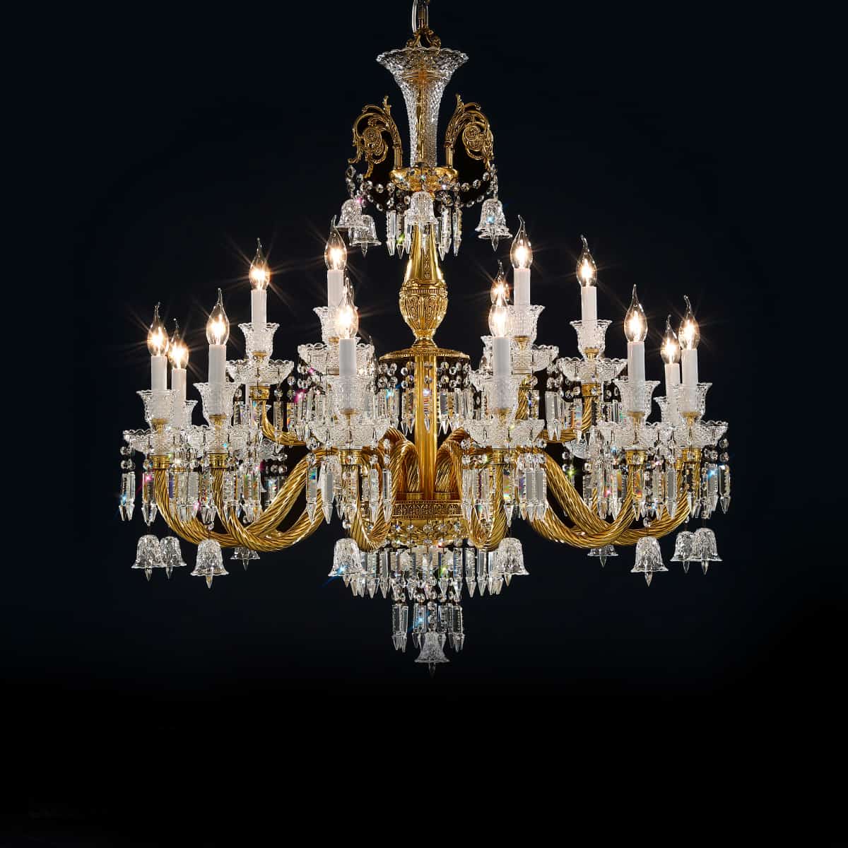 LEO-CC-0010 - 18 Light Crystal Chandelier - Leo Light Lighting
