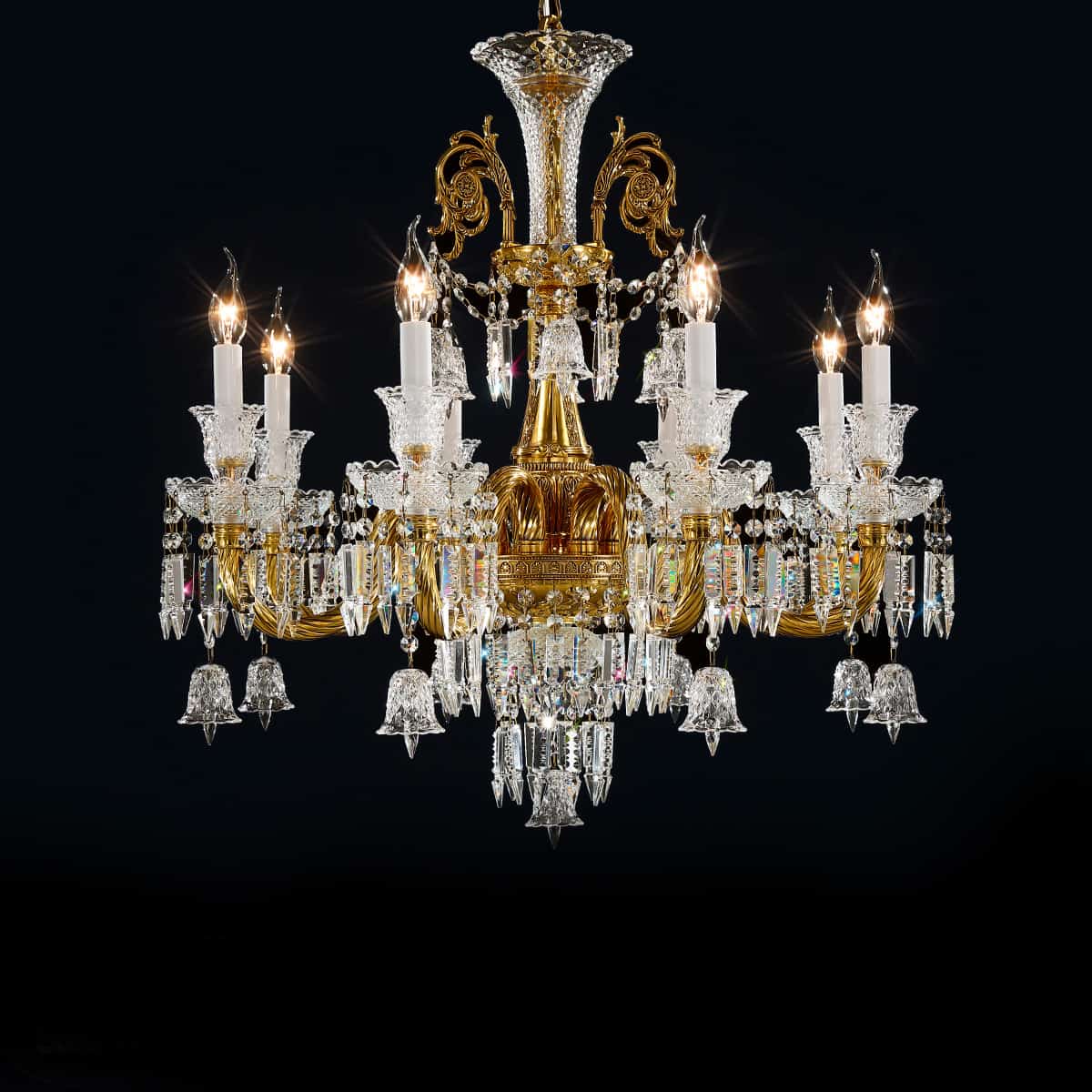 LEO-CC-0008 - 8 Light Crystal Chandelier - Leo Light Lighting